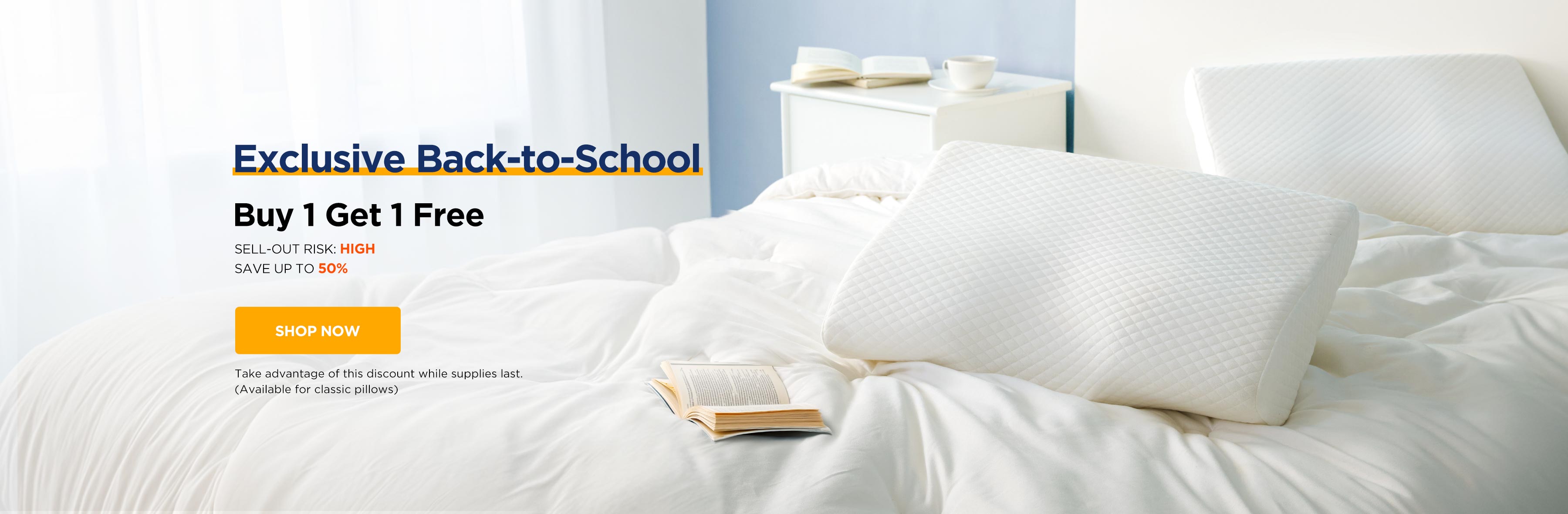 ZAMAT Back to School Sale for the Classic Contoured Orthopedic Pillow ...