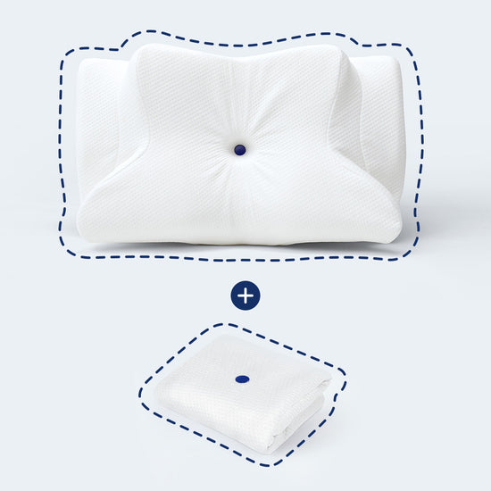 Bluedott™ Ultra Button Pillow for Neck Pain | ZAMATHOME